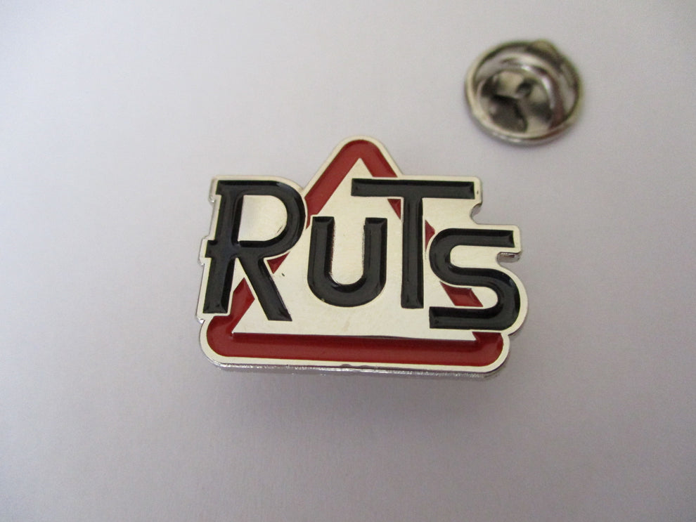 THE RUTS logo PUNK METAL BADGE silver – Savage Amusement