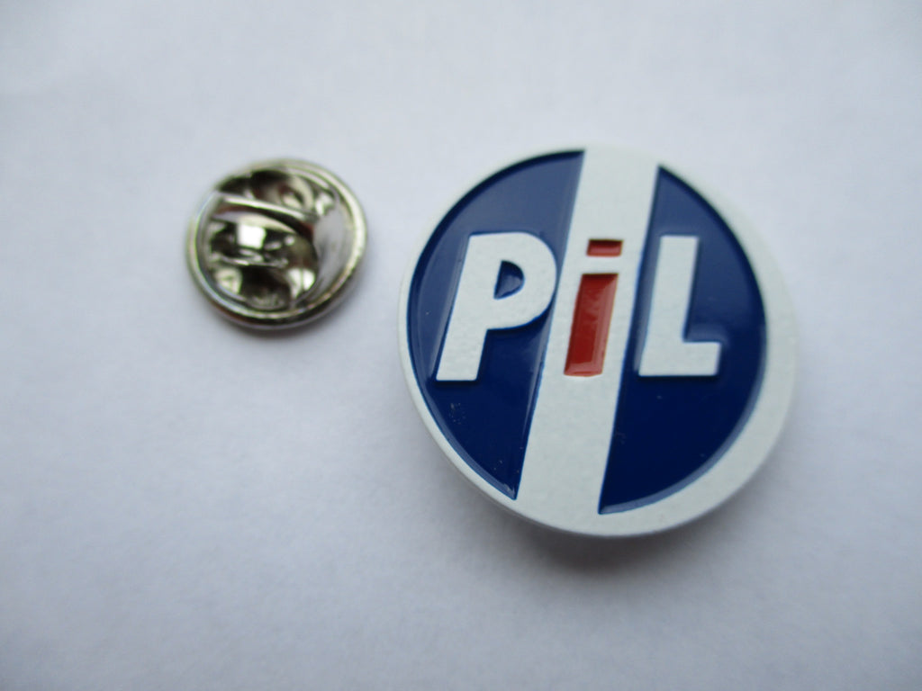 Public Image Ltd Pil Redbluewhite Punk Metal Badge Savage Amusement